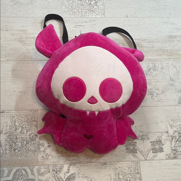 Hot Topic | Bags | Skelanimals Diego Pink Plush Bat Backpack Hot Topic ...